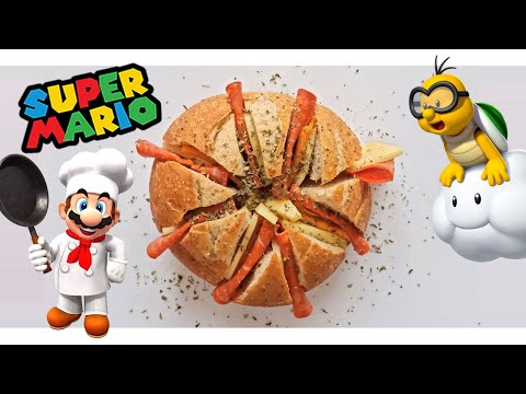 Super Mario Chef | Bread Pizza - YouTube