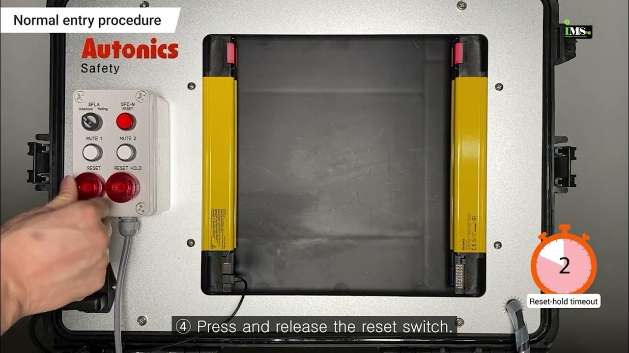 Autonics Tutorial : How to use the Safety Light curtains muting function - YouTube