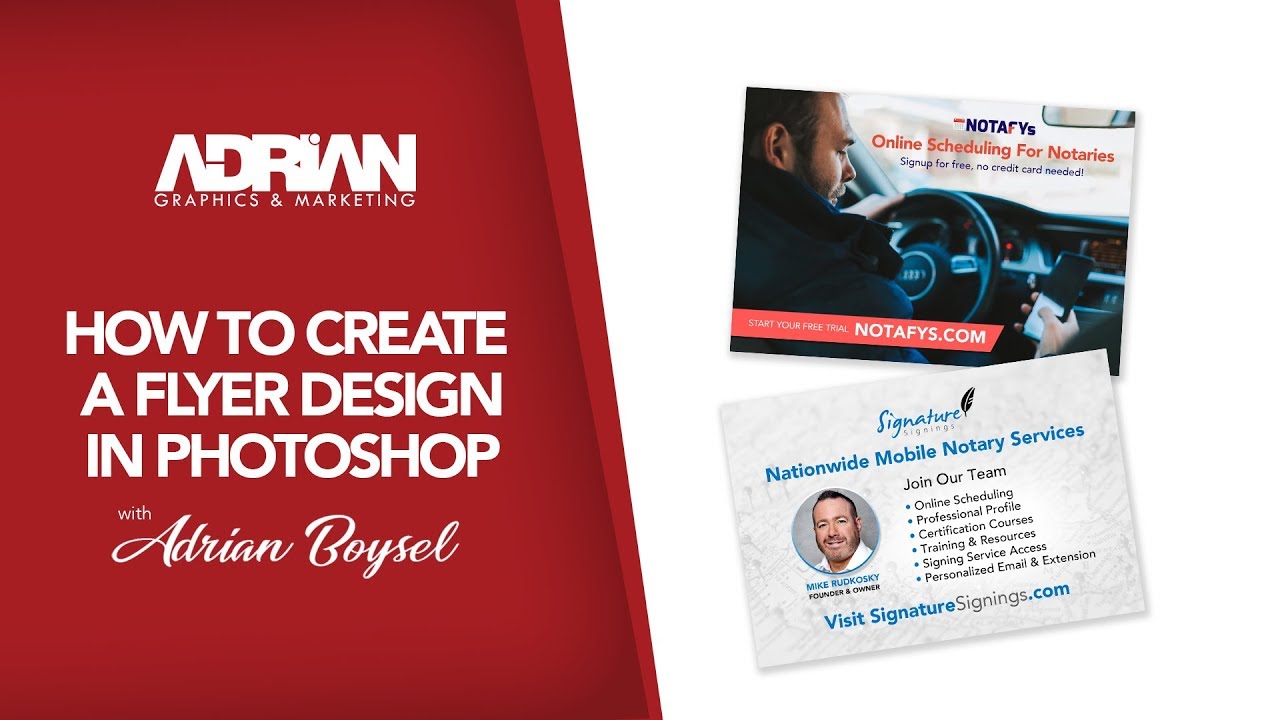 How to Design a STUNNING Flyer (Photoshop CC Video Tutorial) - YouTube