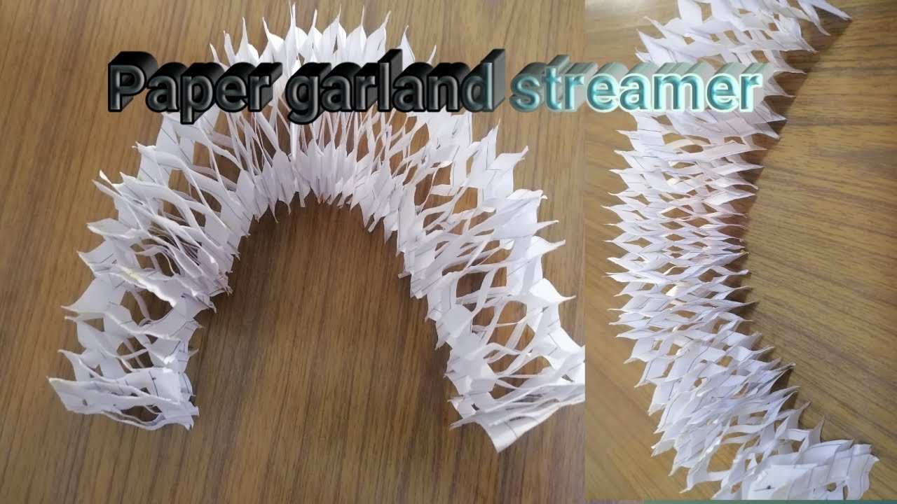 How to make paper garland || paper streamer || DIY paper decoration ...