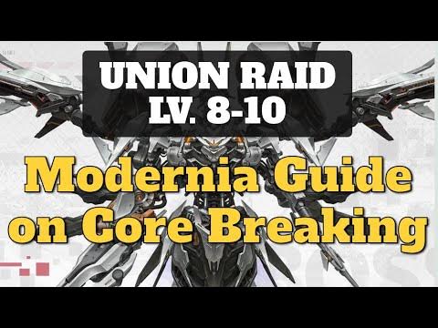 [Nikke] Union Raid Lv 8-10 Modernia Core Breaking Guide - YouTube