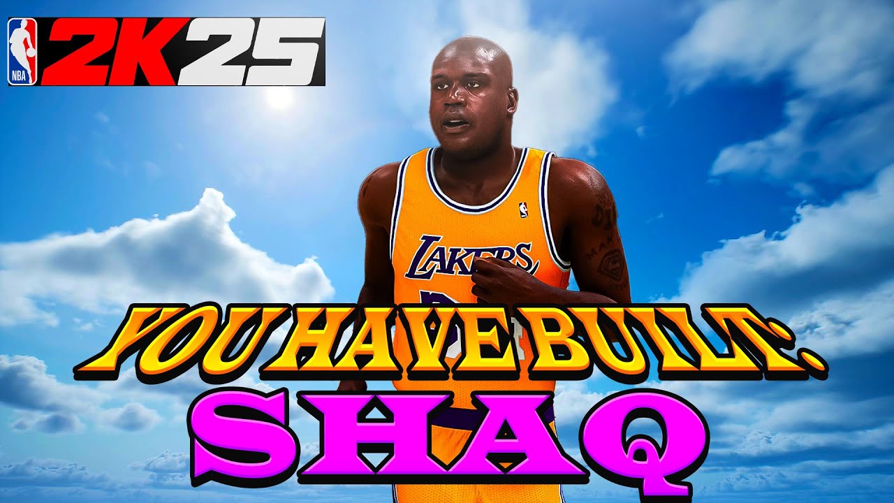 NBA 2K25 SHAQ BUILD - CRAZY OVERPOWERED POST SCORING BUILD - YouTube