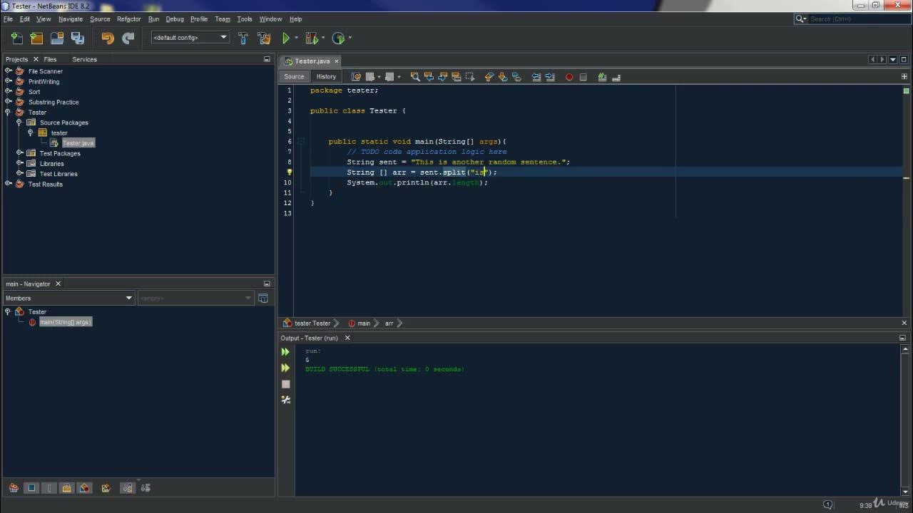 Java Masterclass Beginner to OOP Programming with NetBeans - Split Method Practice - YouTube
