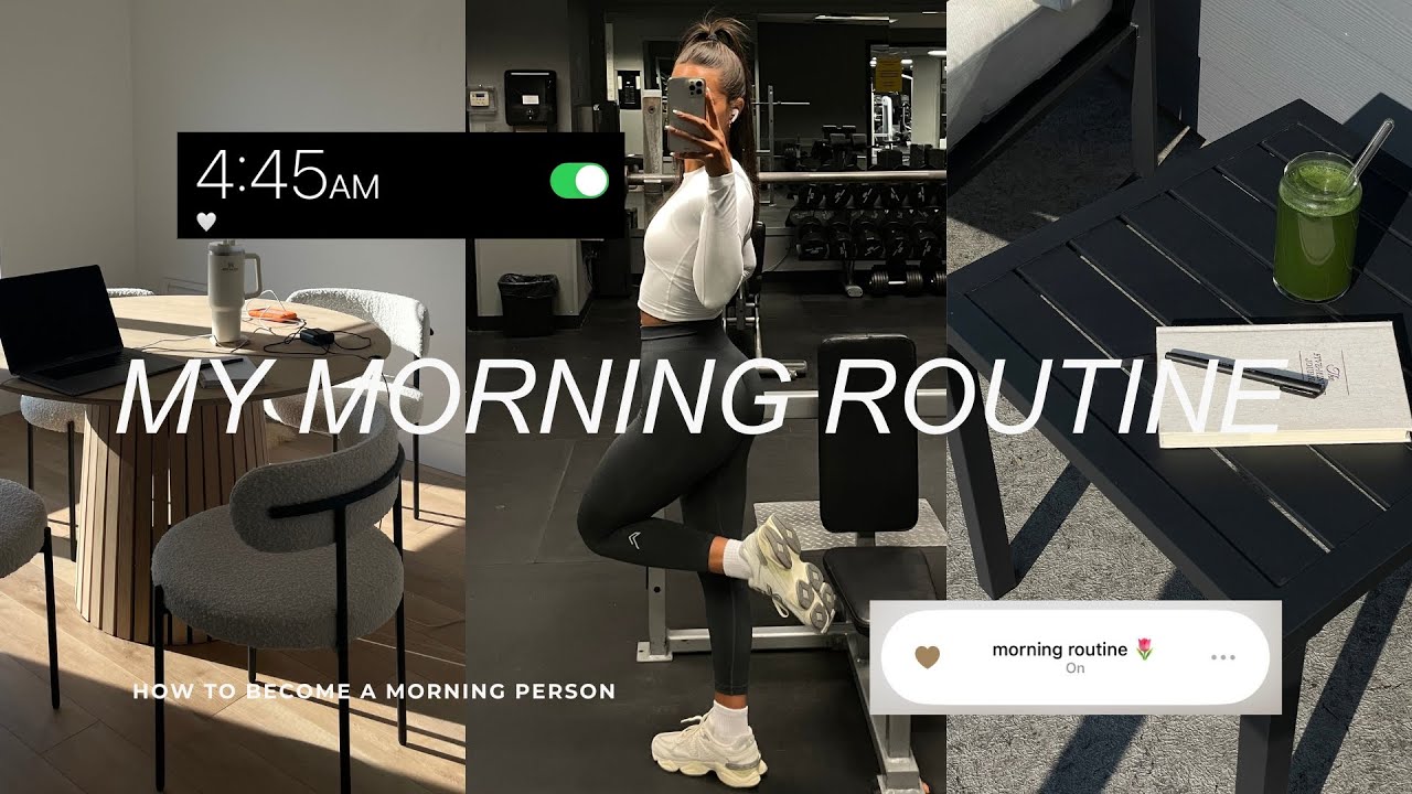 5AM *REALISTIC* MORNING ROUTINE | early morning hacks, healthy habits ...