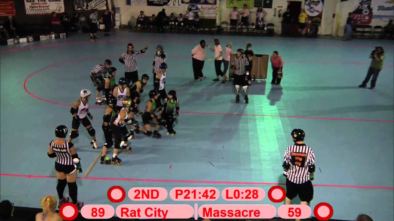 Seattle's Rat City Rollergirls vs. Boston's Derby Dames - YouTube