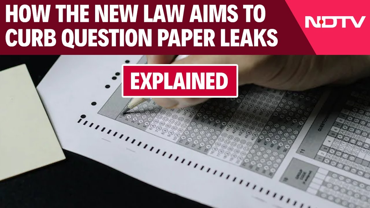 NTA Exam Update | How The New Law Aims To Curb Question Paper Leaks In Public Exams - YouTube