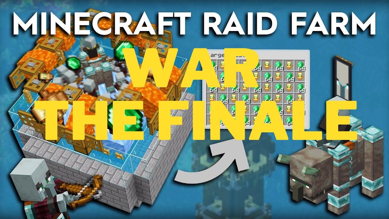 Minecraft The grand raidfarm WAR | minerival part 2 ft LTFC - YouTube