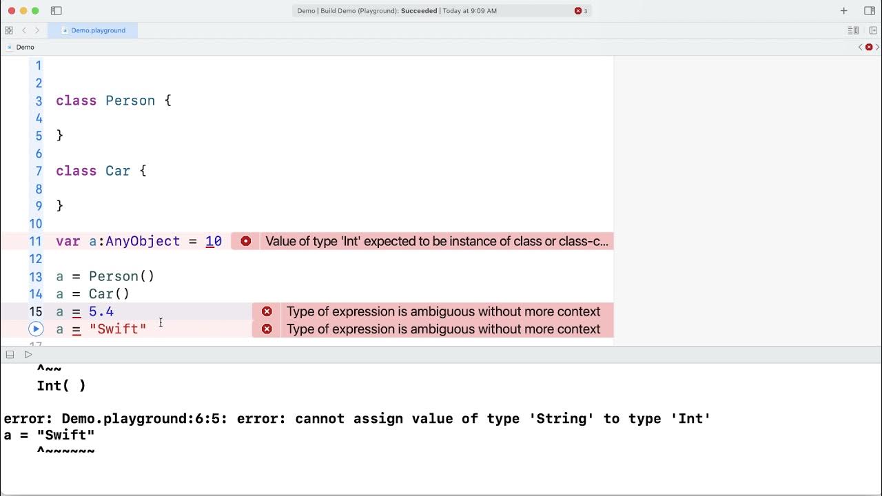 CH2-14-Variables and Operators: Any and AnyObject | تطوير التطبيقات | لغة سوفت | Swift ...