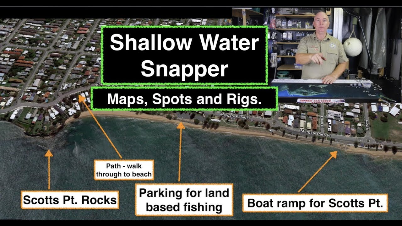 MAPS AND SPOTS, Snapper fishing, shallow reef, and rigs. - YouTube