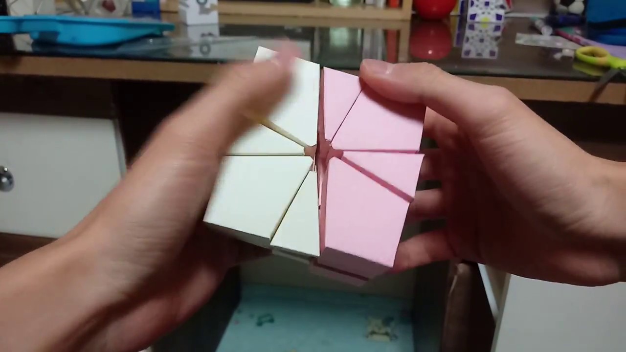 Paper cube - Square-1 - YouTube
