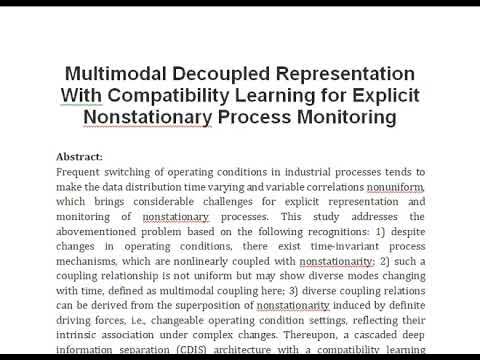 Multimodal Decoupled Representation With Compatibility Learning for Explicit Nonstationary ...