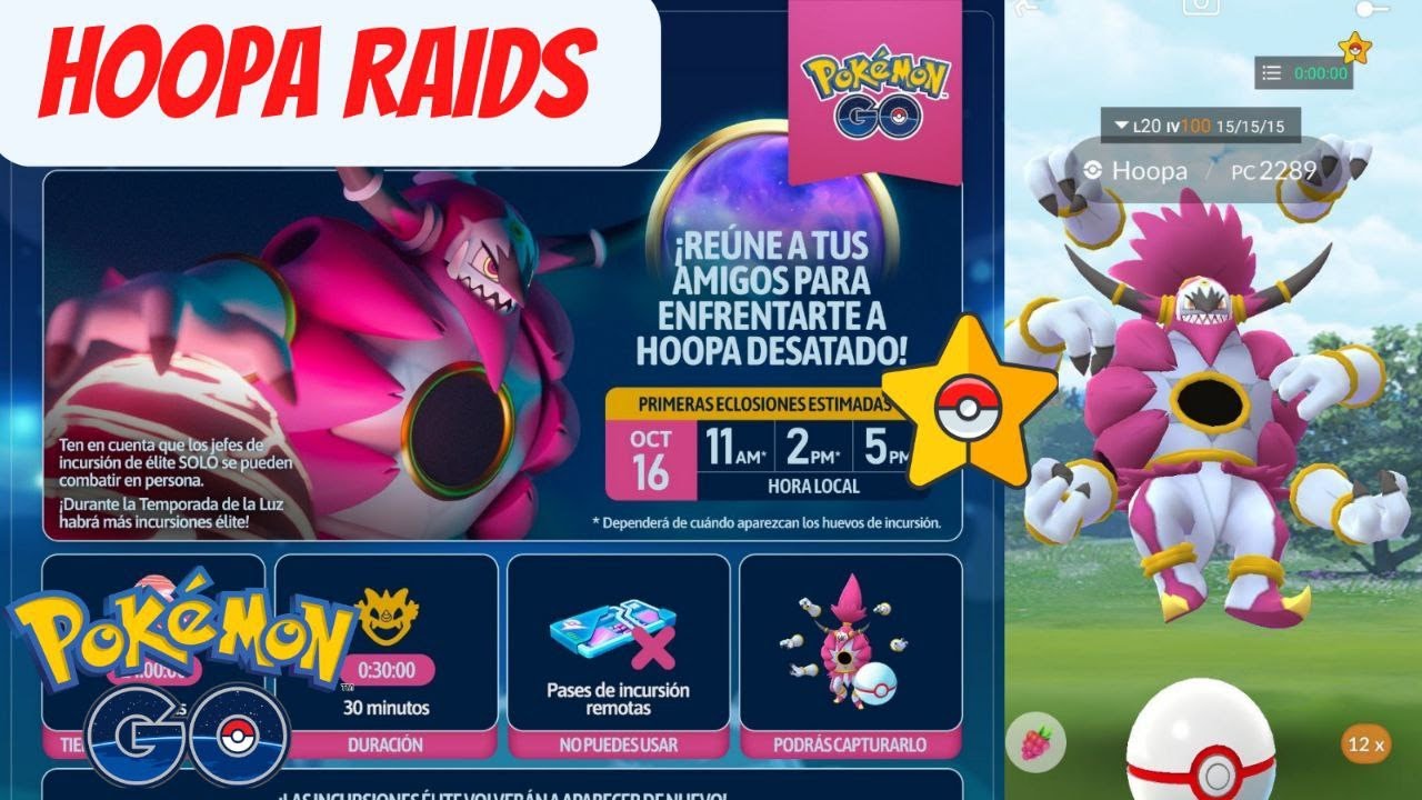 📌🆕 Hoopa Unbound Raids | Incursiones Élite Hoopa Desatado | Elite Raids ...