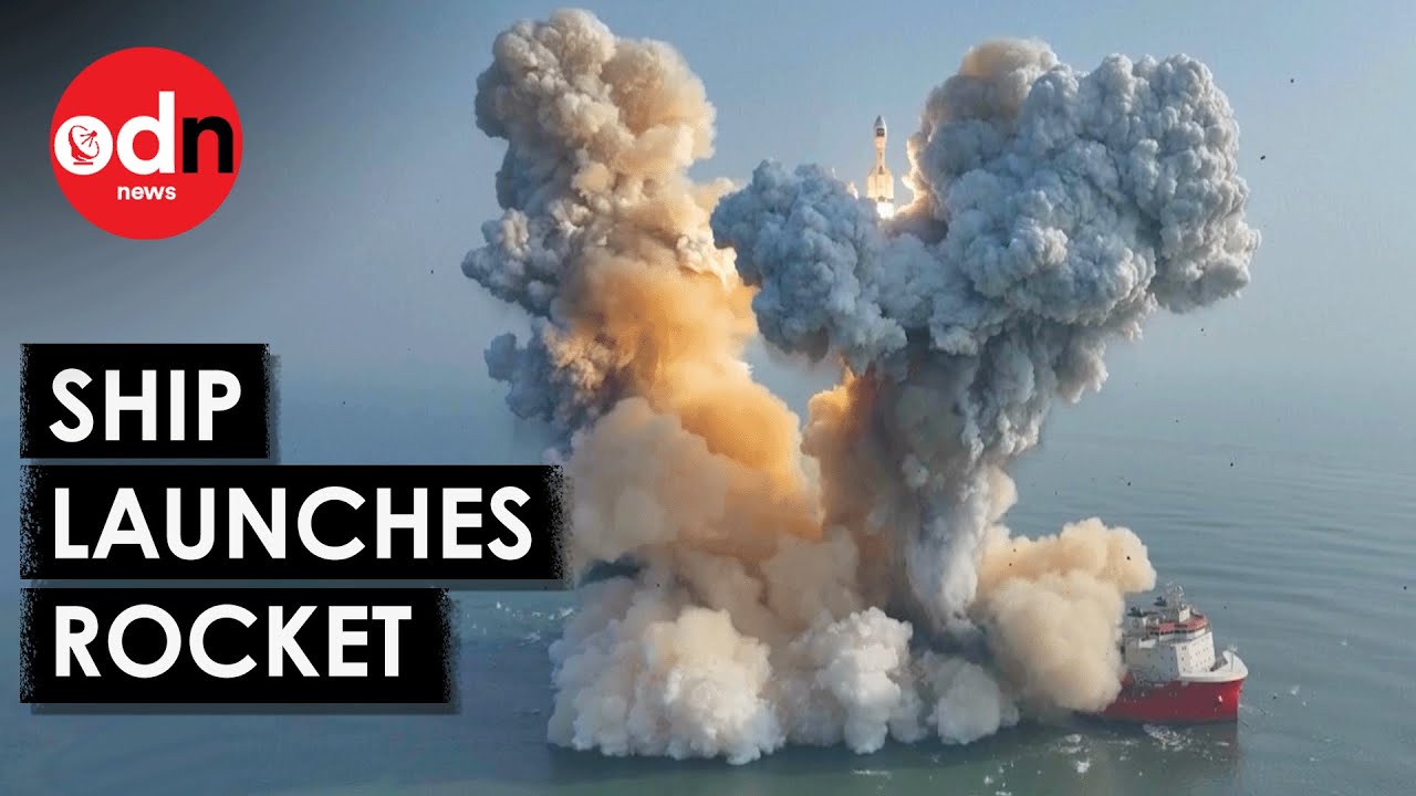 China's New Gravity-1 Rocket Launches Satellites from Sea - YouTube