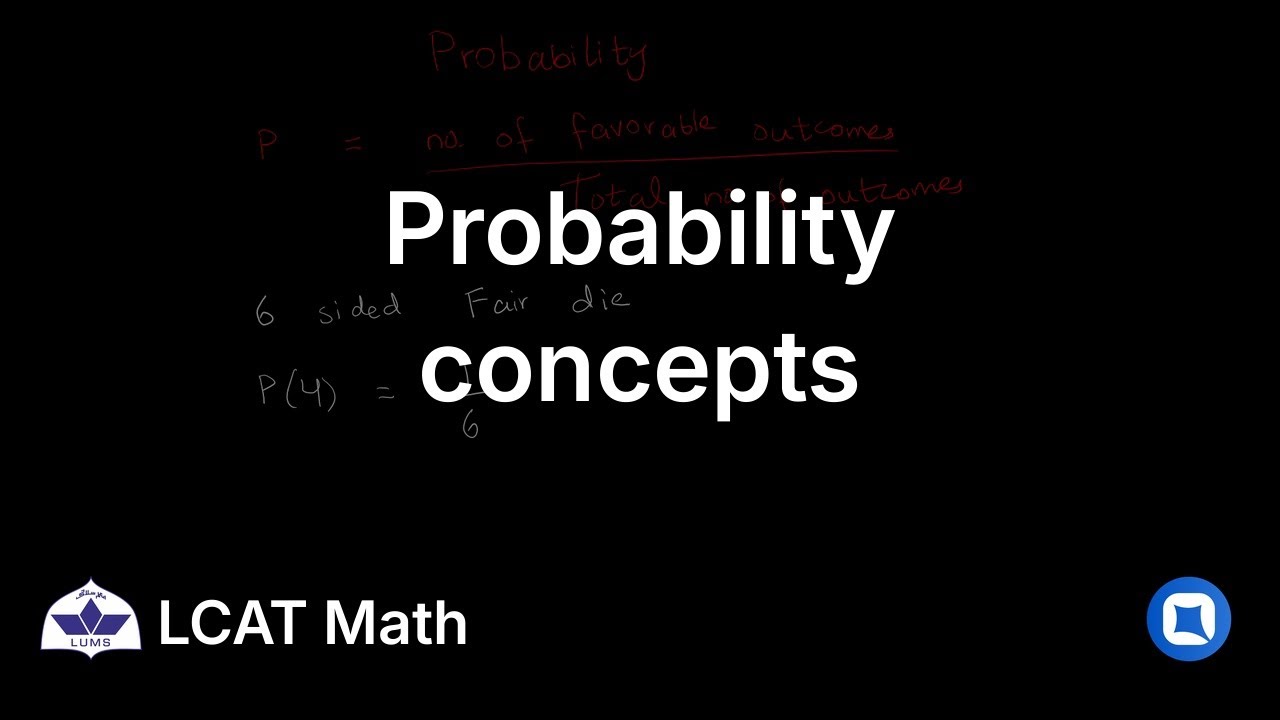 LUMS LCAT Math | 15.1 Probability concepts | Qallam - YouTube