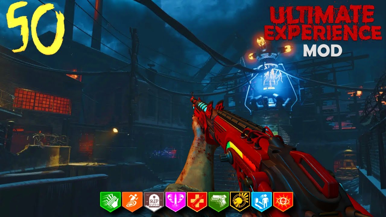 🔴LIVE - THE GIANT ROUND 50 ON ULTIMATE ZOMBIES EXPERIENCE MOD | BO3 ...