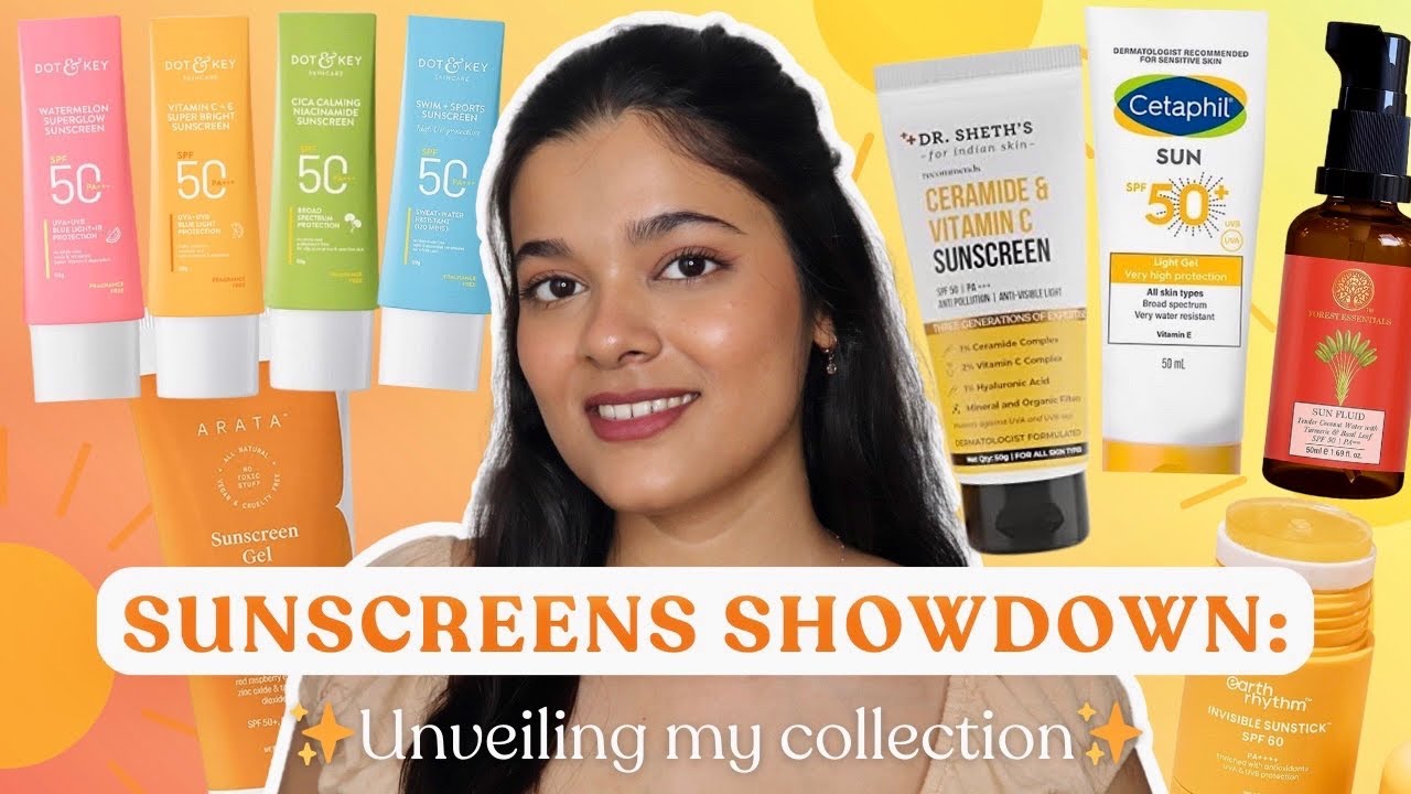 Exploring My Complete Sunscreen Collection! Reviews & Swatches - YouTube