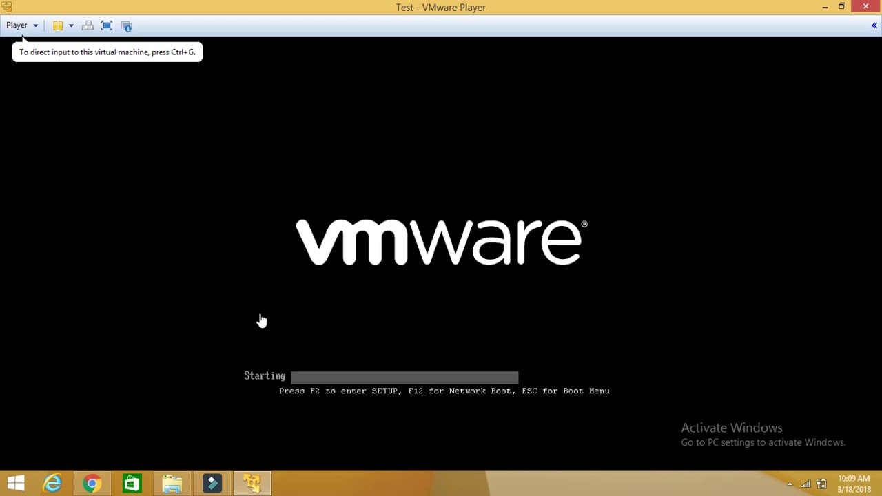 How to Increase the VMWare Boot Screen Delay - YouTube