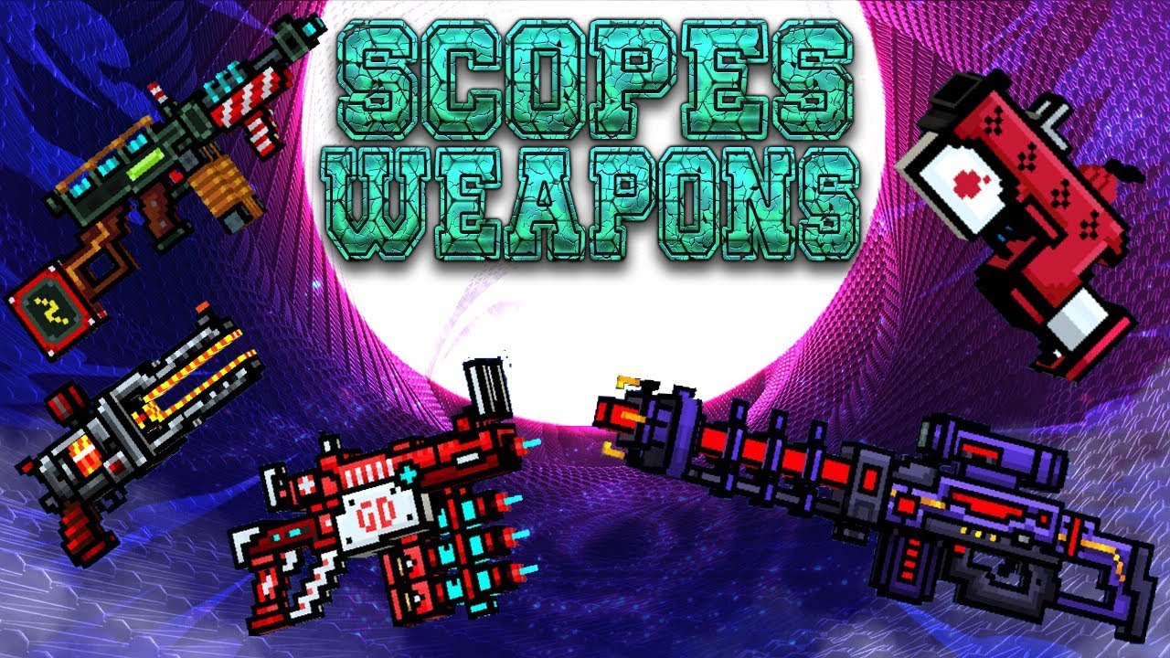 Pixel Gun 3D - Scopes Weapons Gameplay - YouTube