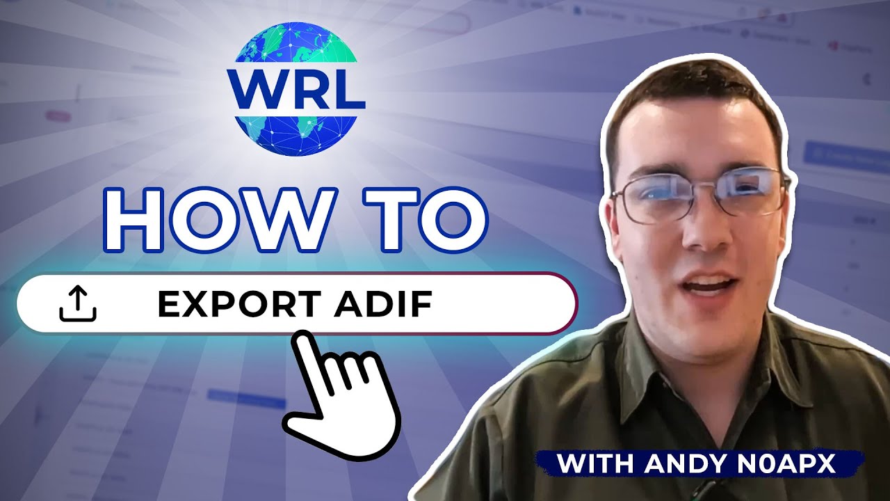 How To Export an ADIF File - YouTube