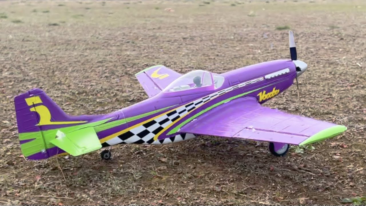 UMX P-51D Voodoo on 4S lipo - YouTube