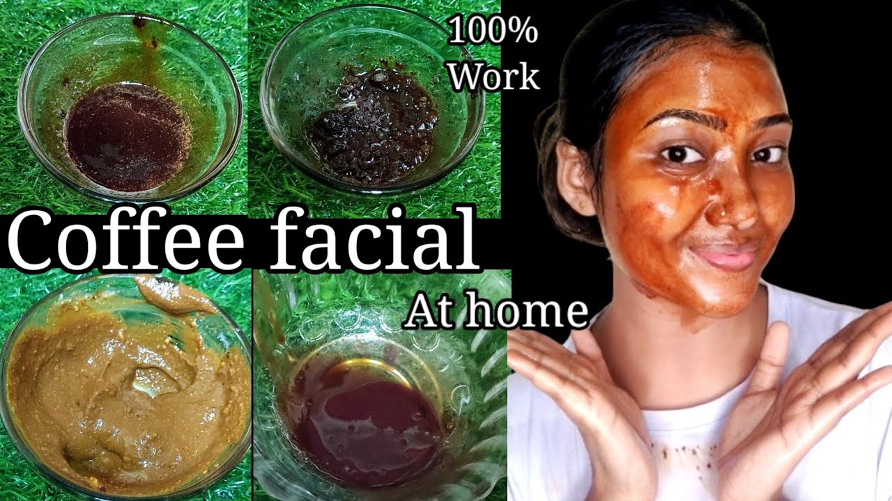 Instant Skin Brightening Anti tan Coffee Facial at Home ||Best Coffee ...