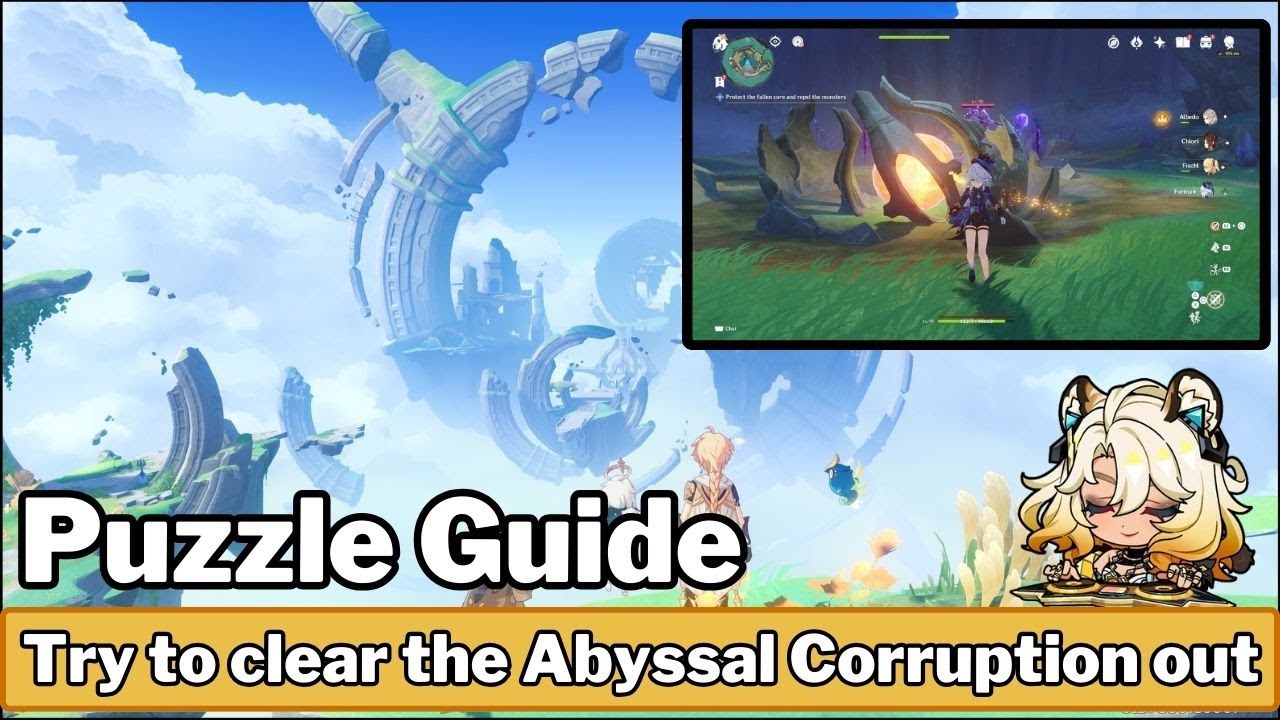 Approach the suspicious core & Try to clear the Abyssal Corruption out ...
