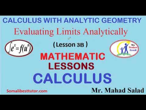 Lesson 3B Evaluating Limits Analytically - YouTube