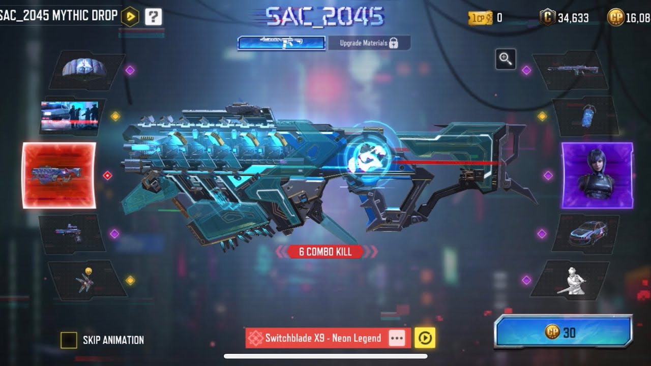 SAC-2045 MYTHIC SWITCHBLADE DRAW CODM - YouTube