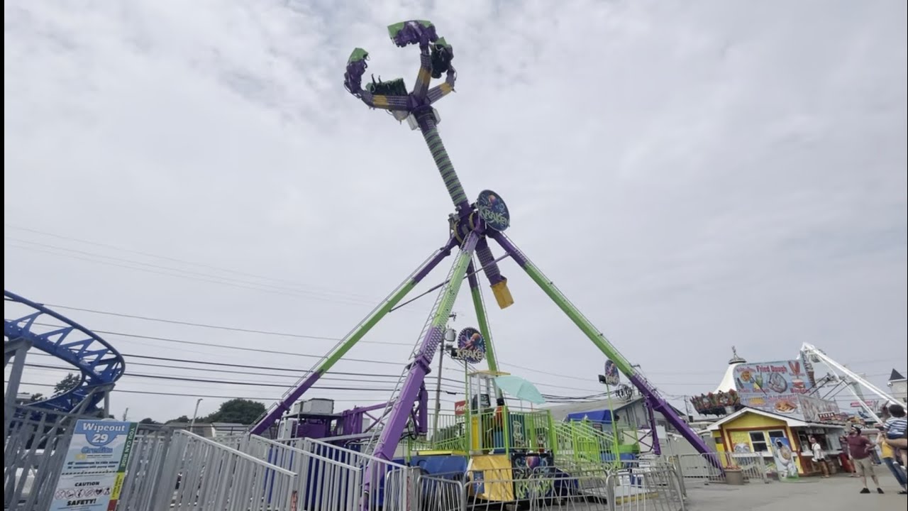 Riding The Kraken at Palace Playland | Technical Park Street-fighter Revolution - YouTube