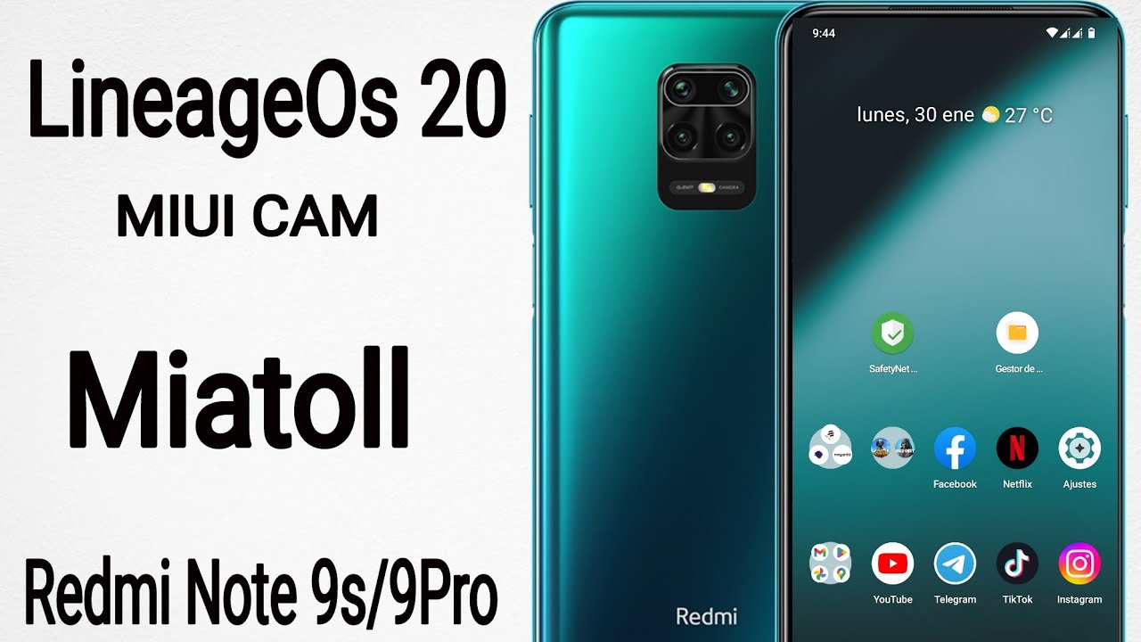 LineageOs 20 Android 13 #miatoll 2023 Redmi Note 9s/9pro- Poco M2 pro ...