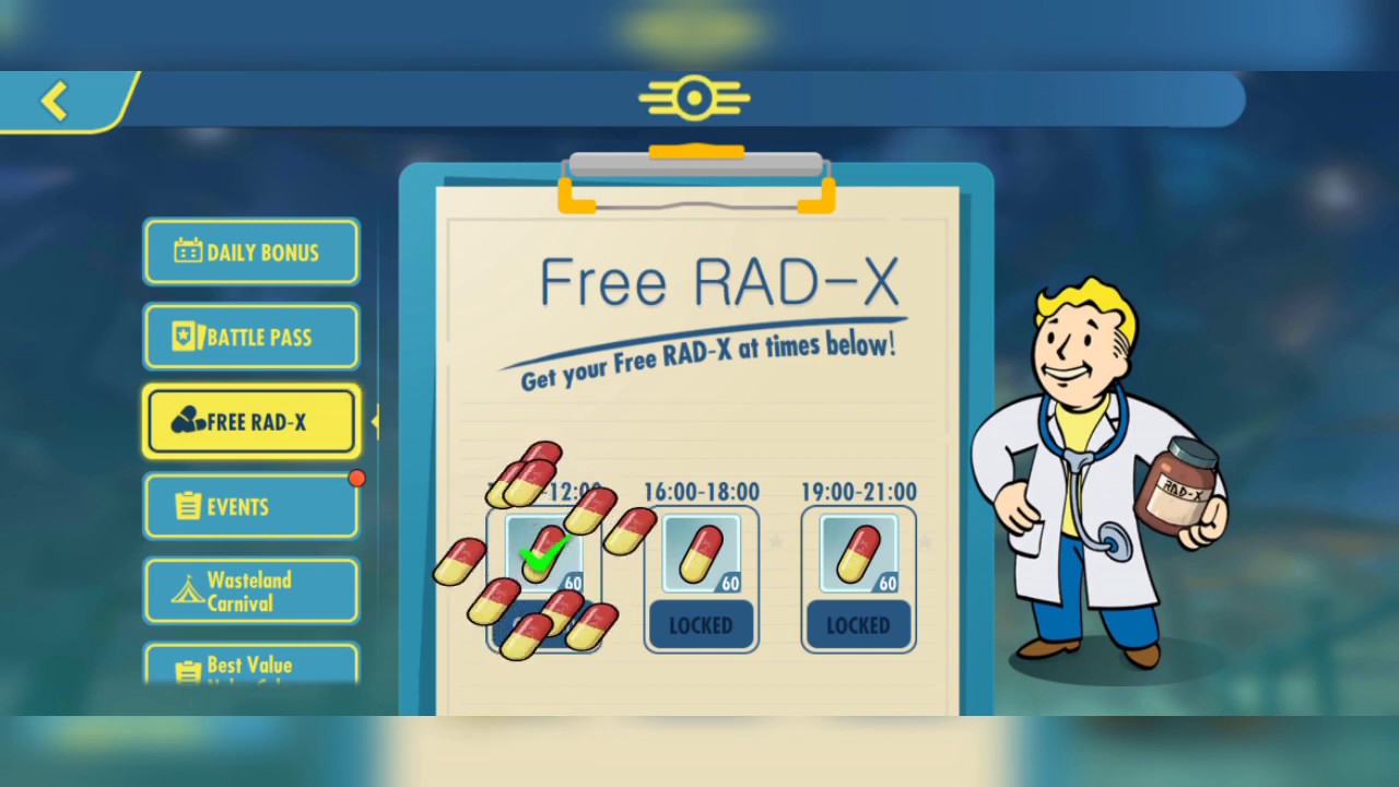 fallout shelter online free rad x - YouTube