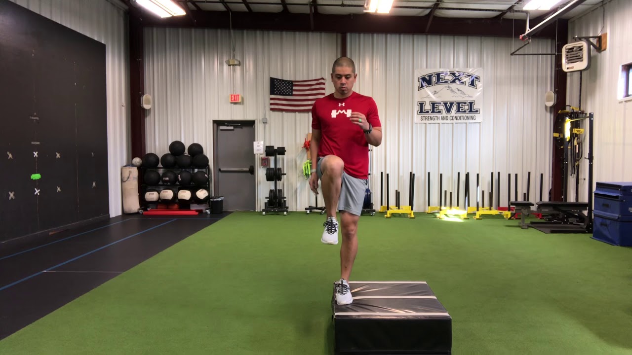 Lateral Step-Up With March - YouTube