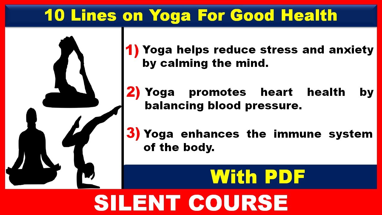 10 Lines on Yoga For Good Health In English | Few Lines About Yoga For ...