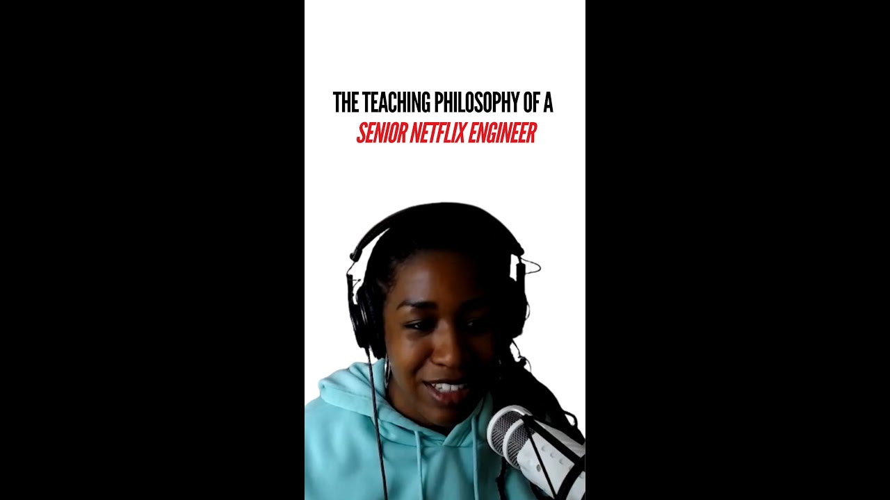 The Teaching Philosophy of a Senior Netflix Engineer - YouTube