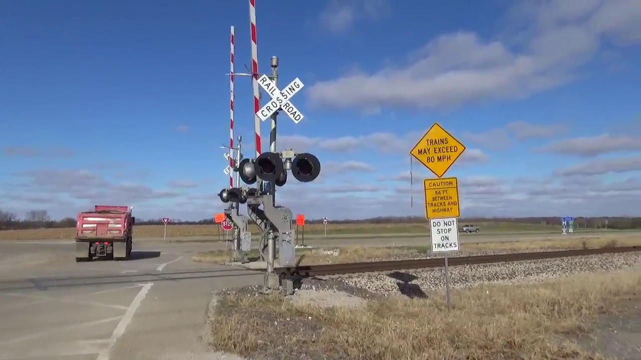Country Railroad Crossing Tour (8) plus train 11/19/16 - YouTube