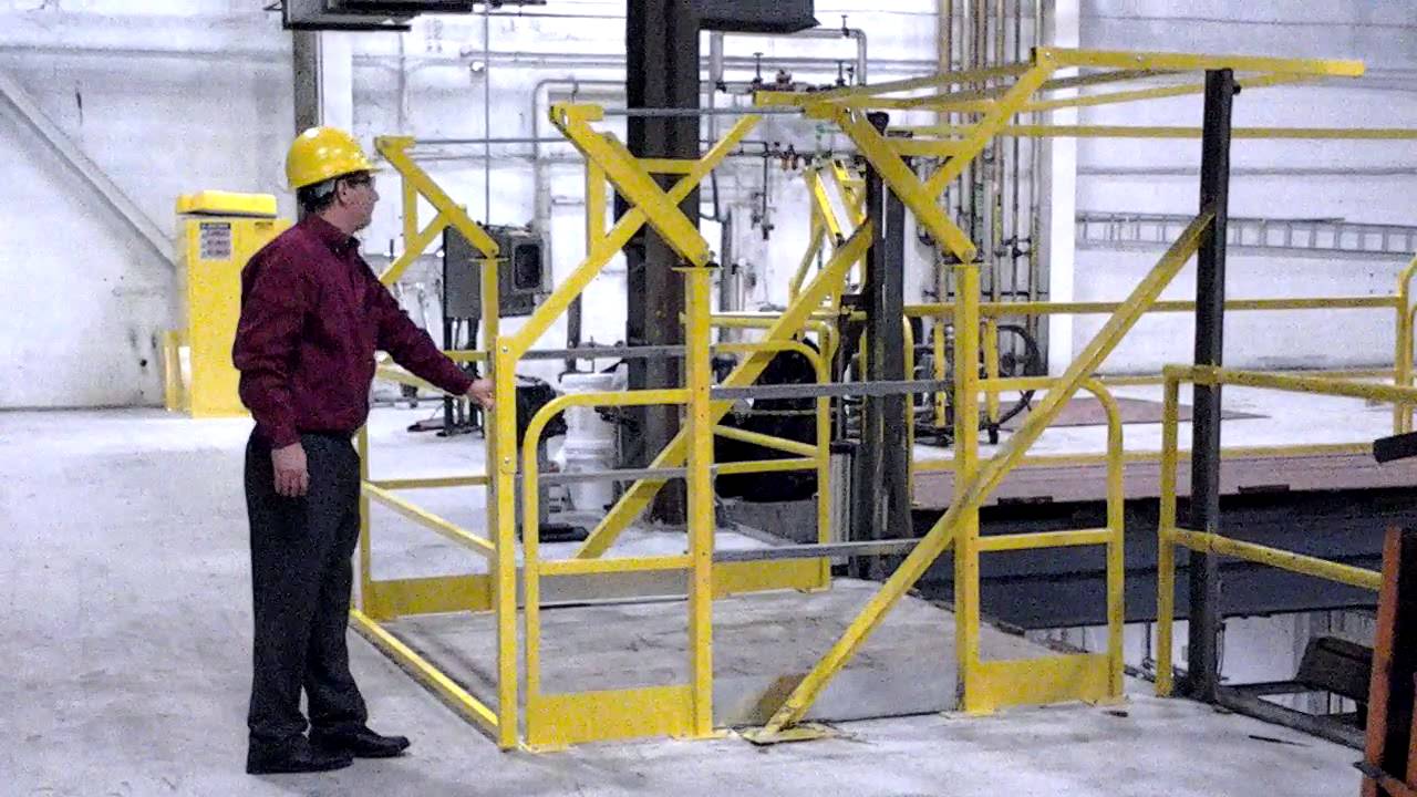 Mezzanine Safety Gate Demonstration 3 - YouTube