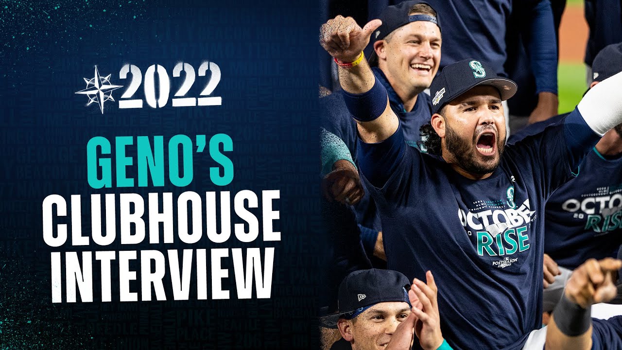 Eugenio Suárez in Clubhouse After Mariners Clinch Spot in PostSEAson ...