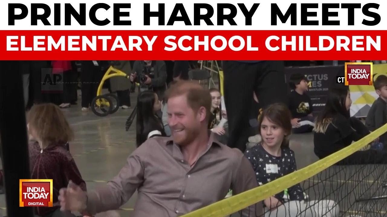 Prince Harry Visits Students While Promoting Invictus Games In Canada ...