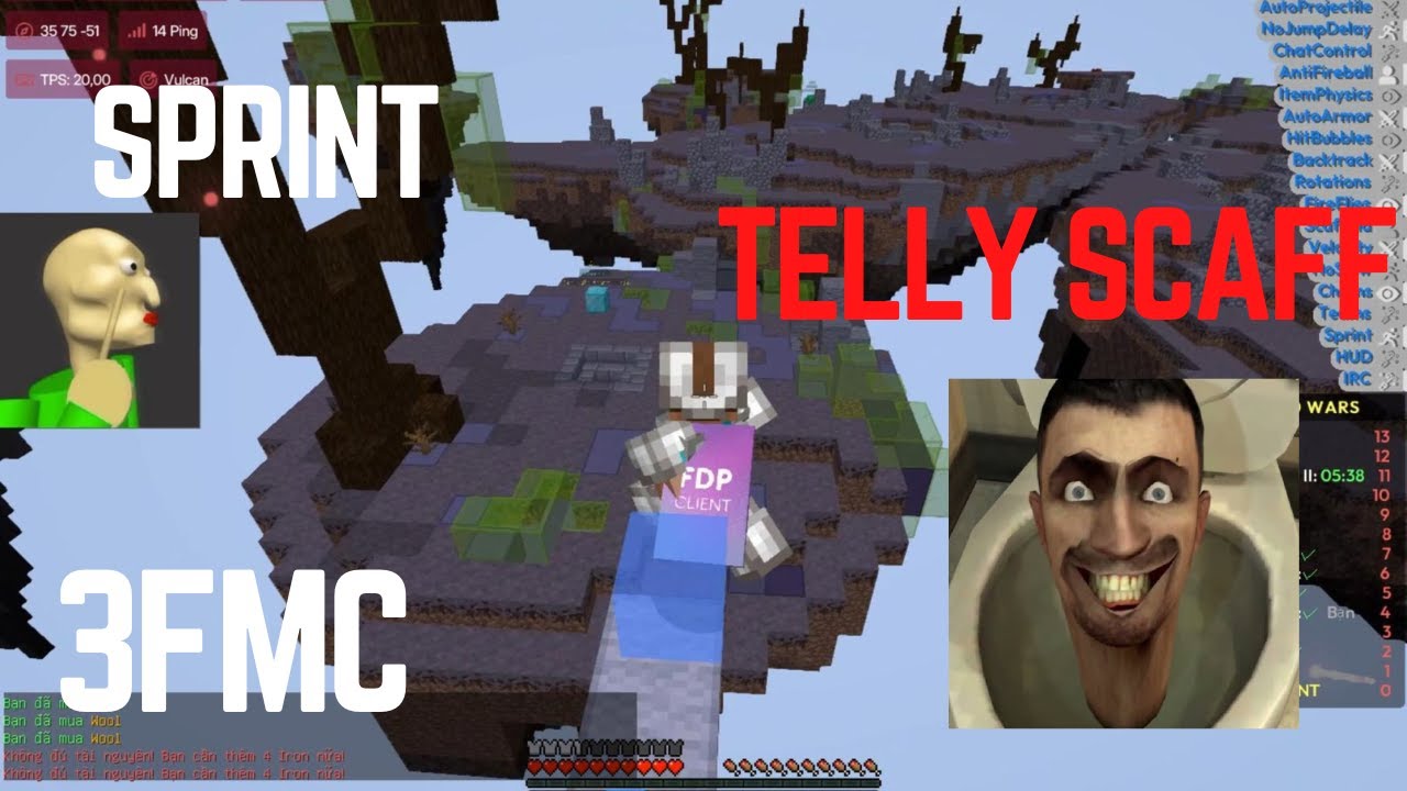 [Cheat] 3fmc Telly Scaffold w/FDP B13 | QuangAkiraMobile - YouTube