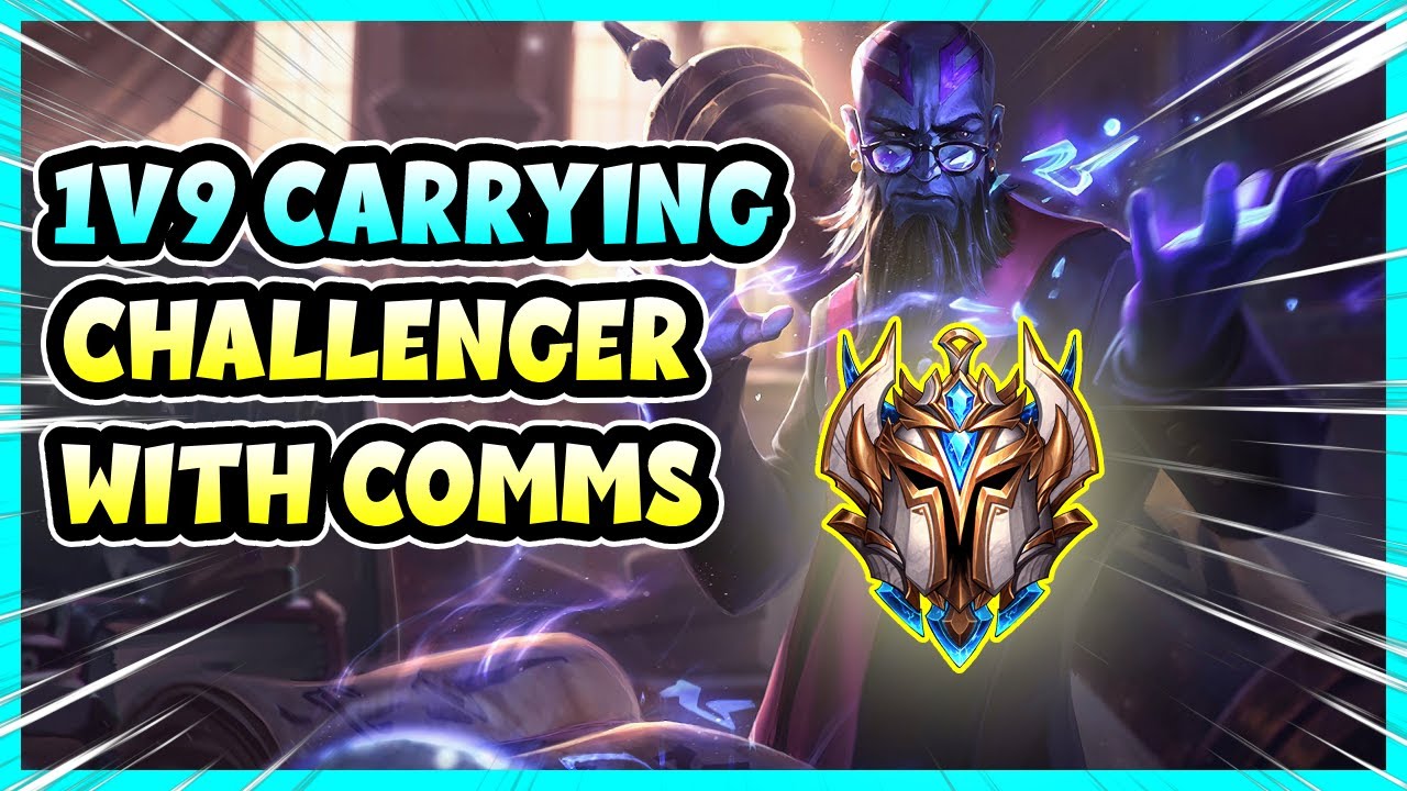 [Best Ryze NA] 1v9 Carrying in a game with 10 CHALLENGER PLAYERS - YouTube