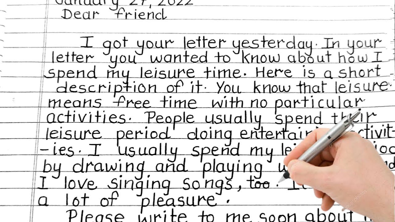 Letter Writing | Letter to your Friend | Informal Letter | Beautiful ...