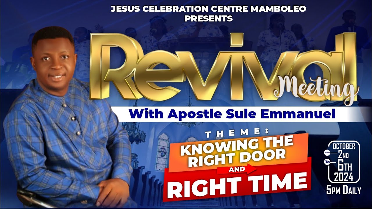 DOOR OF PROGRESS AND ADVANCEMENT || APOSTLE SULE EMMANUEL || REVIVAL SERVICE. DAY 3 - YouTube