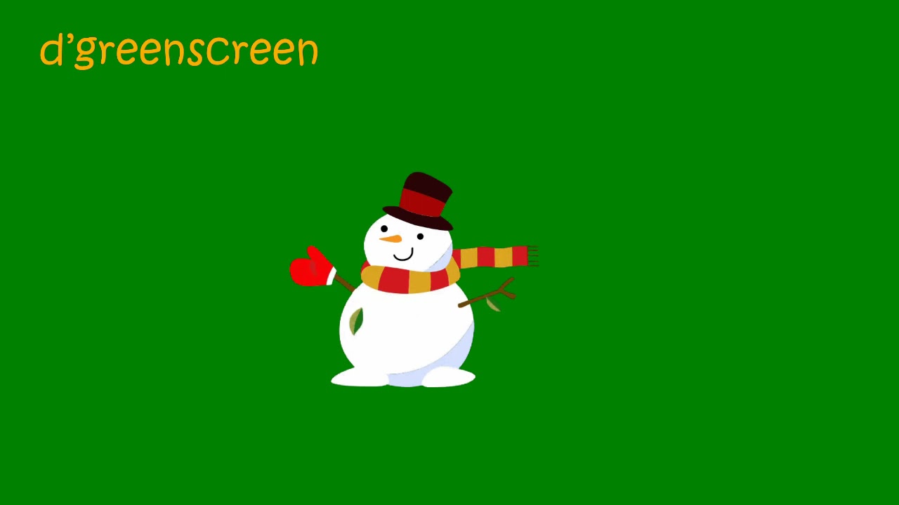 Snowman Green Screen Animation Effect [D'GREENSCREEN] - YouTube
