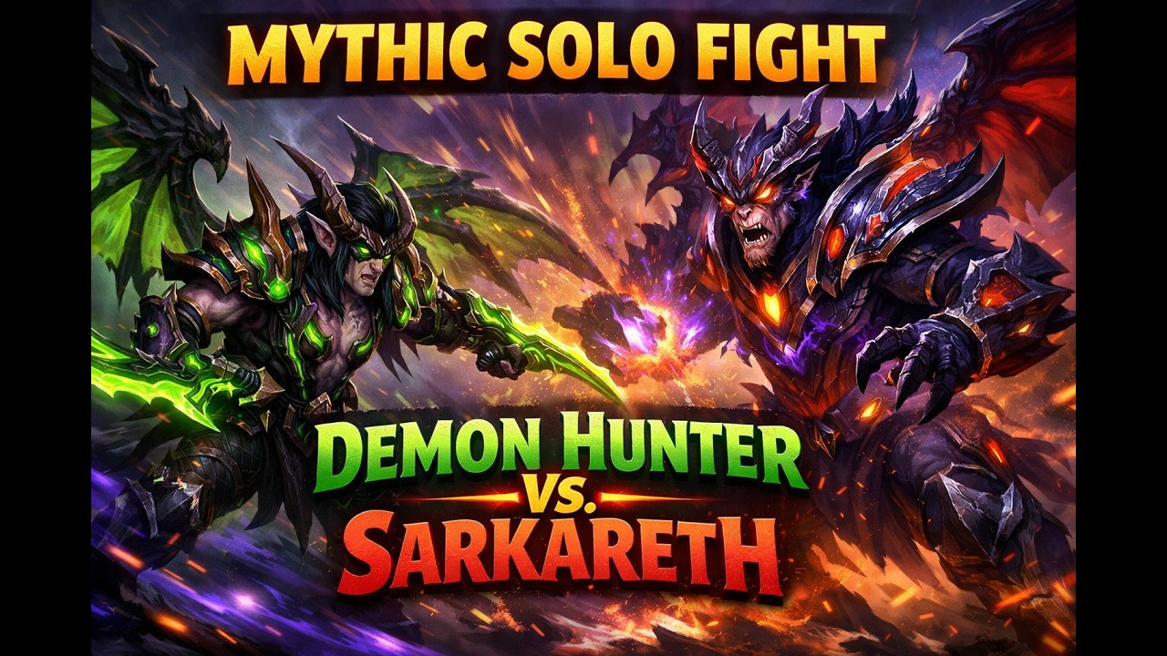 WOW Sarkareth Mythic Solo Demon Hunter #solo #guid #wow - YouTube