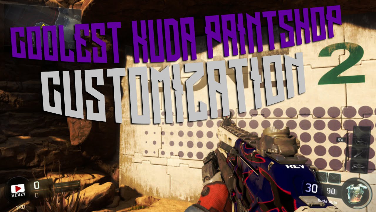How To Make The Coolest Kuda Paintshop Camo!! (Bo3 Paintshop) - YouTube