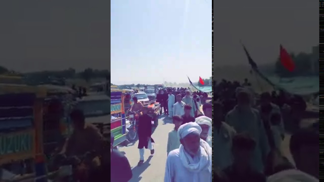 Arbaeen walk in Layyah to Darbar Rajan shah, 2020 - YouTube