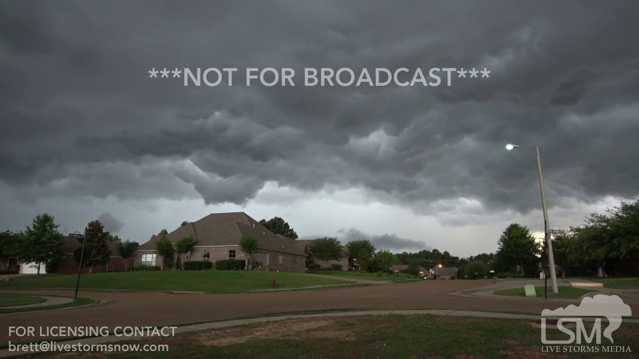 6 11 18 Madison, MS Severe Storm Shelf Cloud Time Lapse With Storm ...