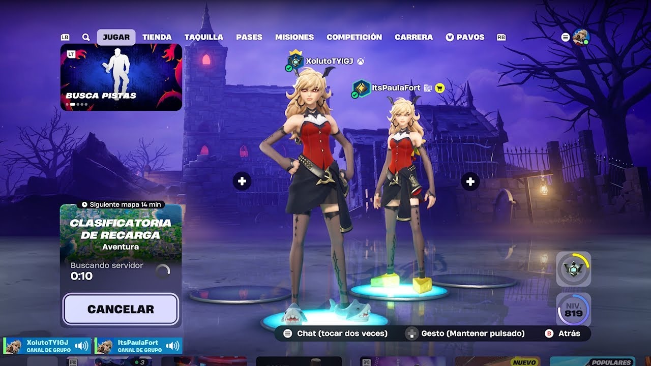 PROBANDO LA NUEVA SKIN DE JONI RUINA ESCARLATA *GRATIS* CON PAULA ...