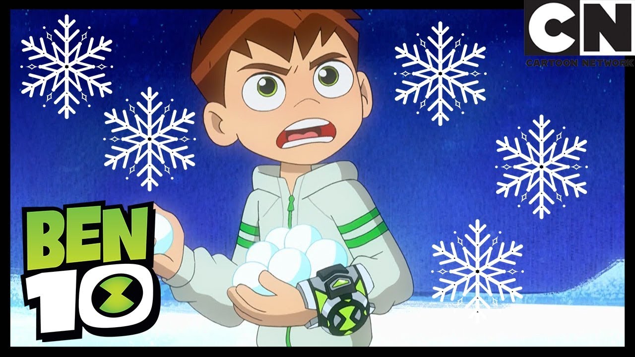 Ben Throws Snowball! ️Poles Apart ️Christmas Clip ️Ben 10 ️Cartoon ...