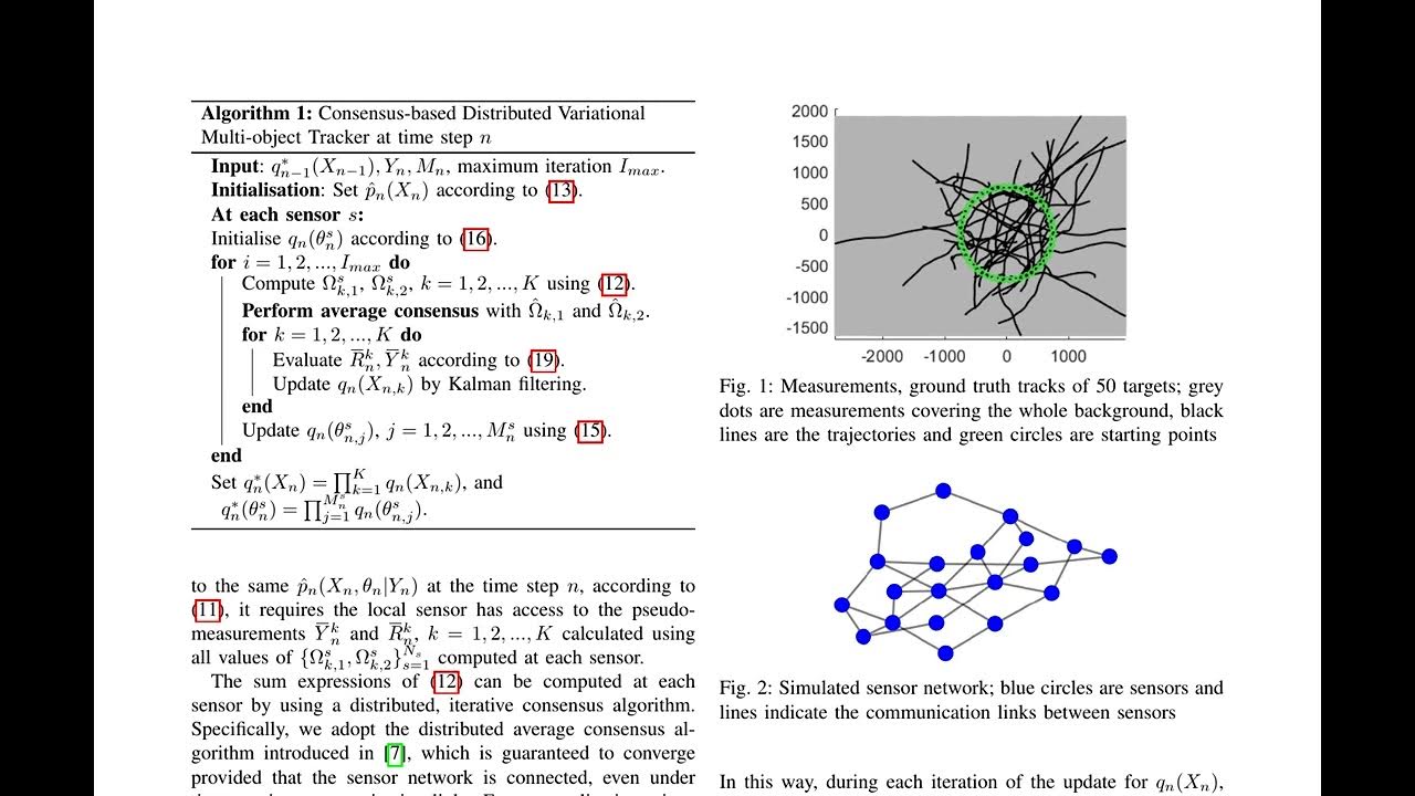 Consensus-based Distributed Variational Multi-object Tracker in Multi-Sensor Network - A - YouTube